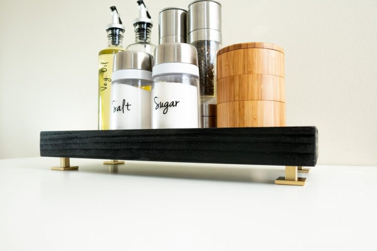 DIY Raised Wooden Tray - Kitchen Organizer | The Nomad Studio