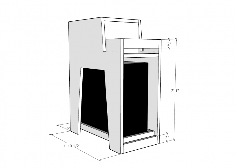DIY PC Cart/Stand with storage - The Nomad Studio