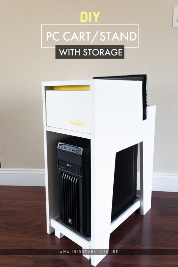 DIY PC Cart/Stand with storage - The Nomad Studio