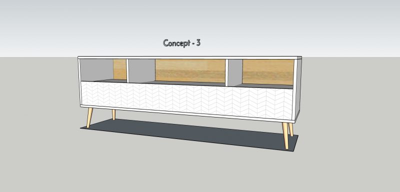 Modern TV Stand or Media Console - The Nomad Studio