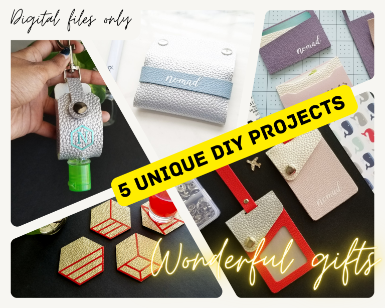 No sew Card Wallet with template - The Nomad Studio
